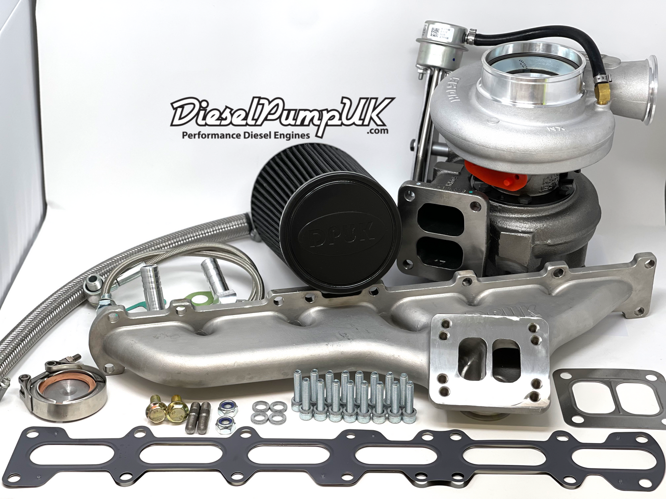 HX40 Turbo Kit with Stainless Manifold (Genuine Holset) – DieselPumpUK Shop