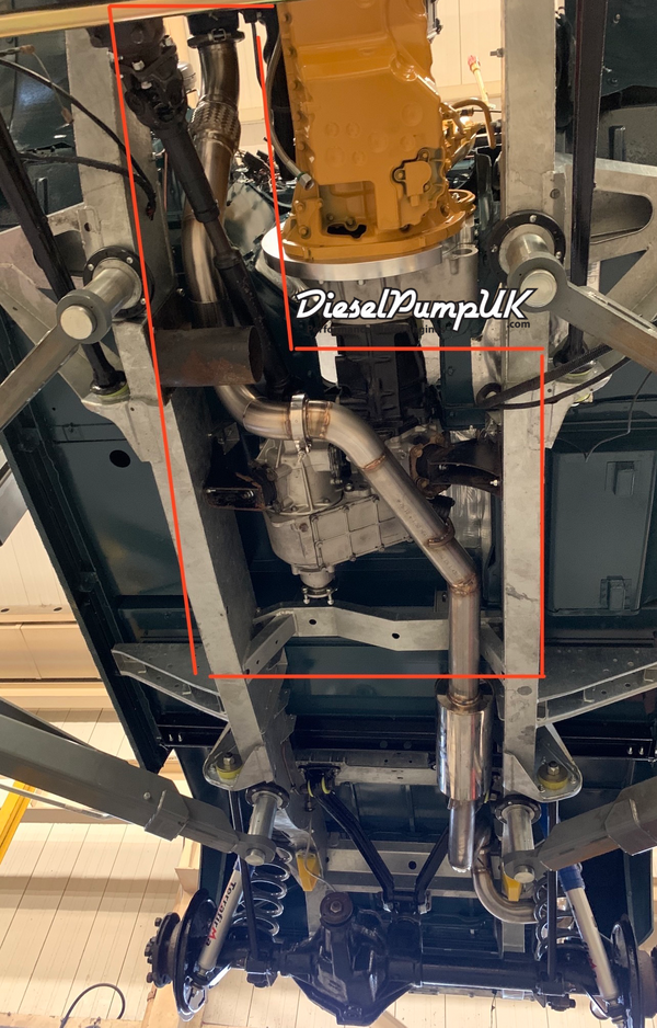 3″ Stainless Landrover Defender Downpipe Kit – DieselPumpUK Shop